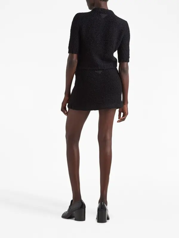 Prada Bouclé Mini Skirt