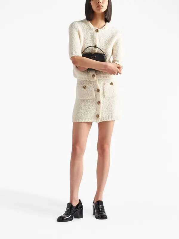 Prada Bouclé Mini Skirt