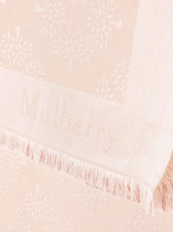 Mulberry Tree Square Monogram-pattern Scarf