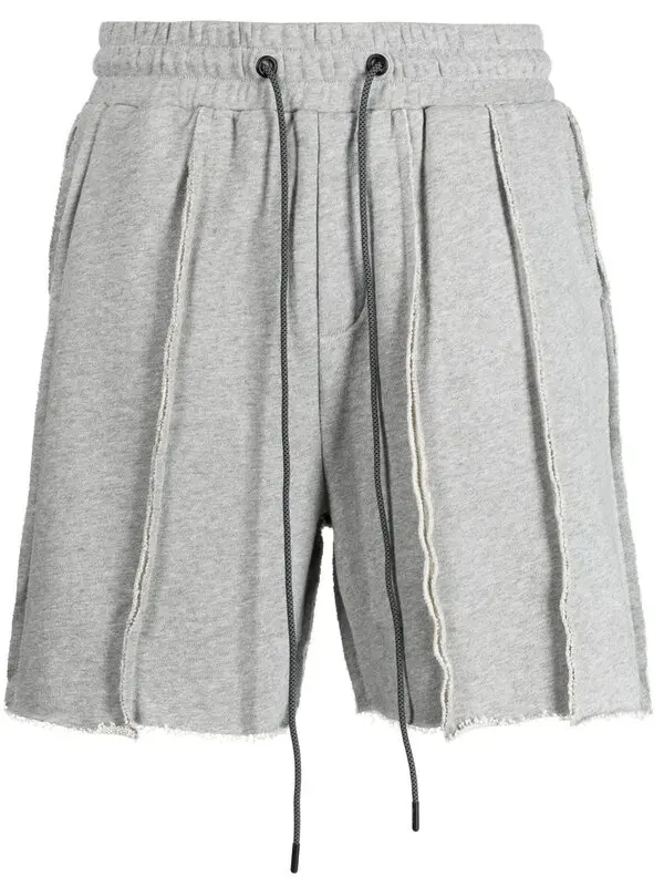 MOSTLY HEARD RARELY SEEN Exposed-seam Track Shorts - Grey