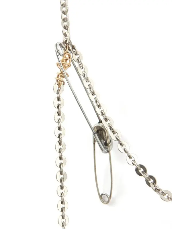 MAISON MARGIELA Chain-link Safety-pin Brooch