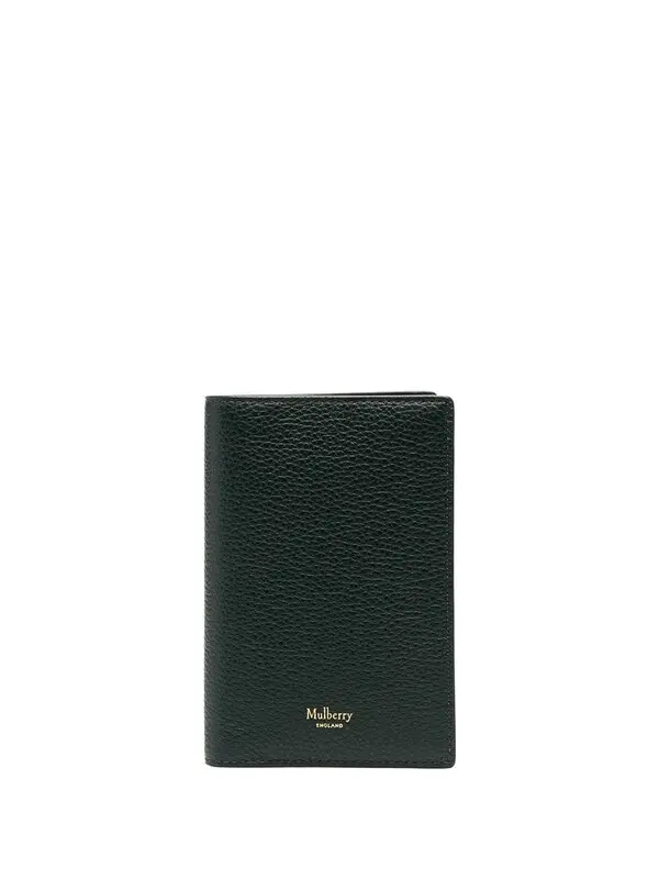Mulberry Logo-embossed Passport Case - Green