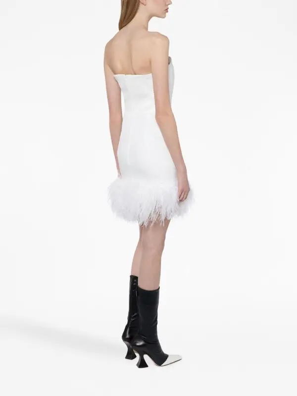 16Arlington Feather-trim Minidress