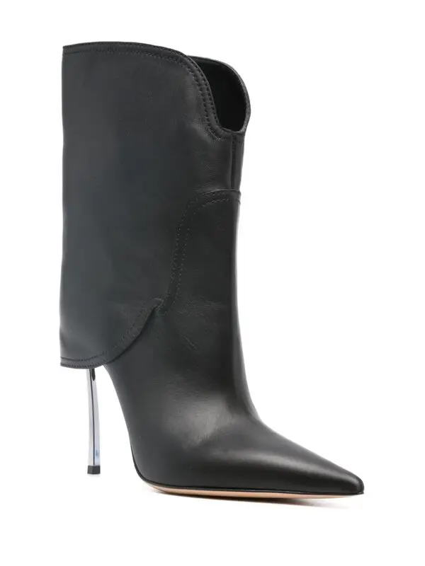 Casadei 100mm Leather Boots