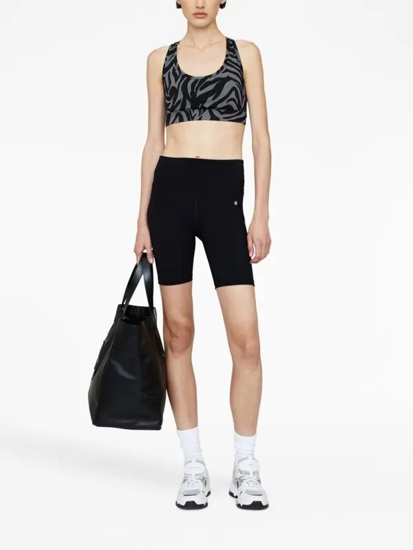 ANINE BING Axel Zebra-print Bra
