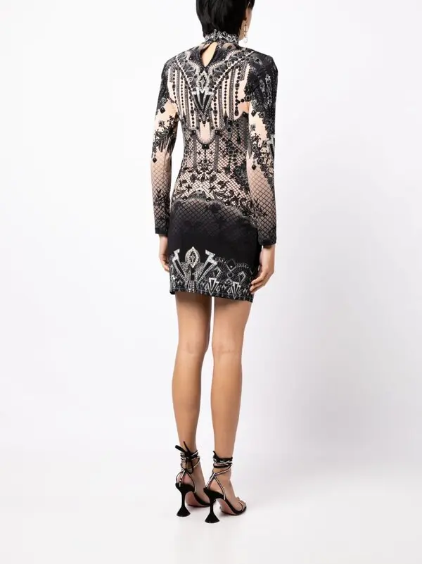 Camilla Jewellery-print Draped Dress