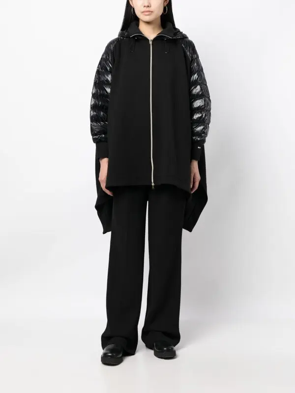Herno Hooded Cotton Knitted Cape