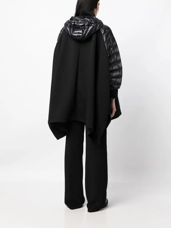 Herno Hooded Cotton Knitted Cape