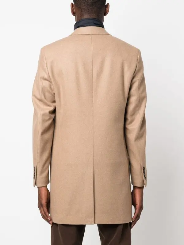FAY Single-breasted Layered Coat