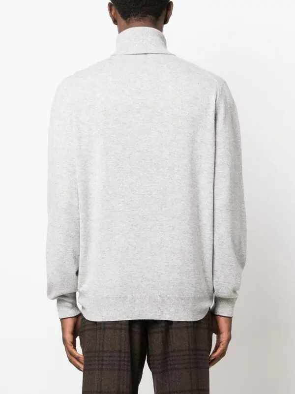 Brunello Cucinelli Roll-neck Cashmere Jumper - Grey