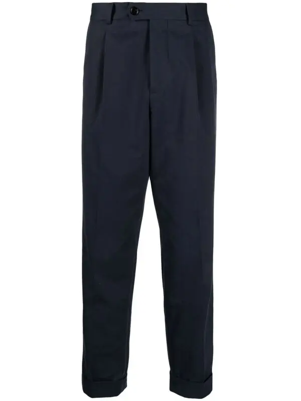 Brunello Cucinelli Slim-cut Pleated Chino Trousers