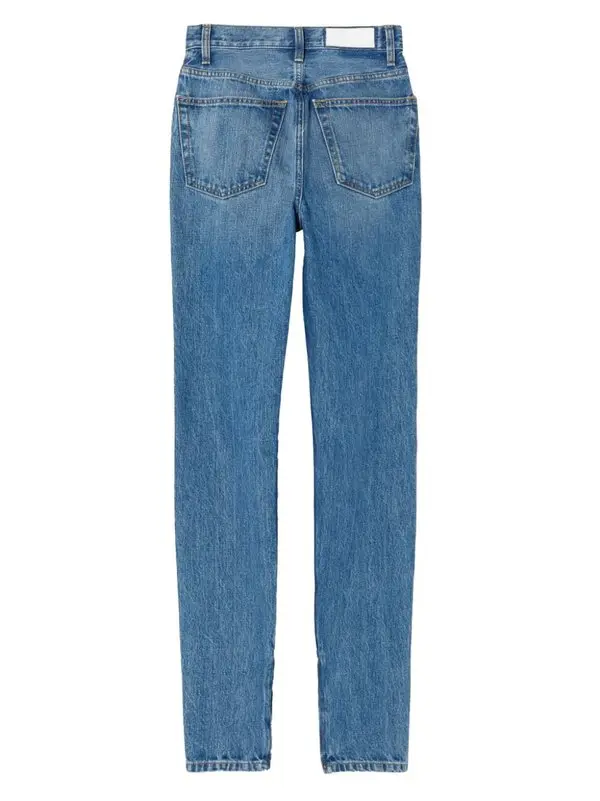 RE/DONE Super High Rise Drainpipe Slim Cut Jeans
