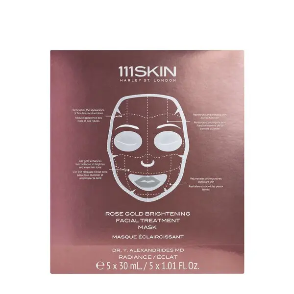 111SKIN Rose Gold Brightening 5-piece Facial Treatment Mask Set - One-color