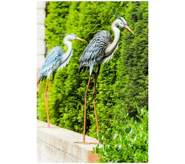 EVERGREEN Metal Grey Heron