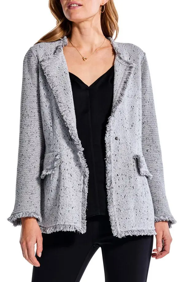 NIC+ZOE Fringe Knit Blazer