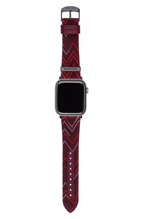 Missoni Multicolor Authentic Zigzag 24mm Textile Apple Watch® Watchband Missoni Multicolor Authentic Zigzag 24mm Textile Apple Watch  main image 4