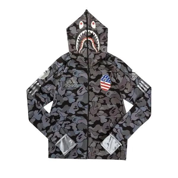 A BATHING APE X Adidas Sb Shark Full Zip Hoodie