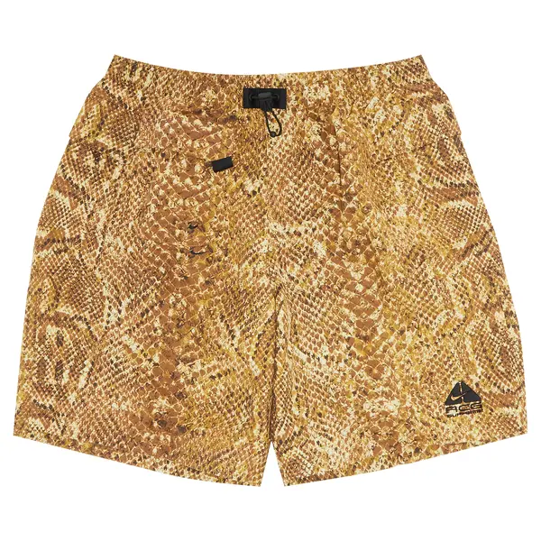 Supreme X Nike Acg Nylon Trail Short Snakeskin - Gold