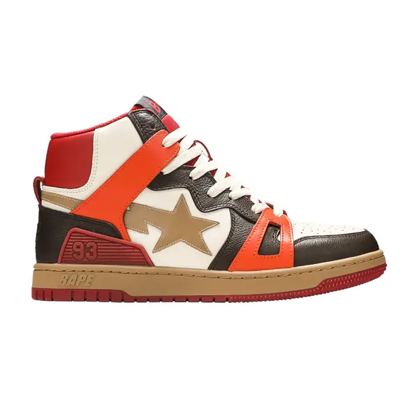 A BATHING APE Sta 93 Hi Sneakers - Red