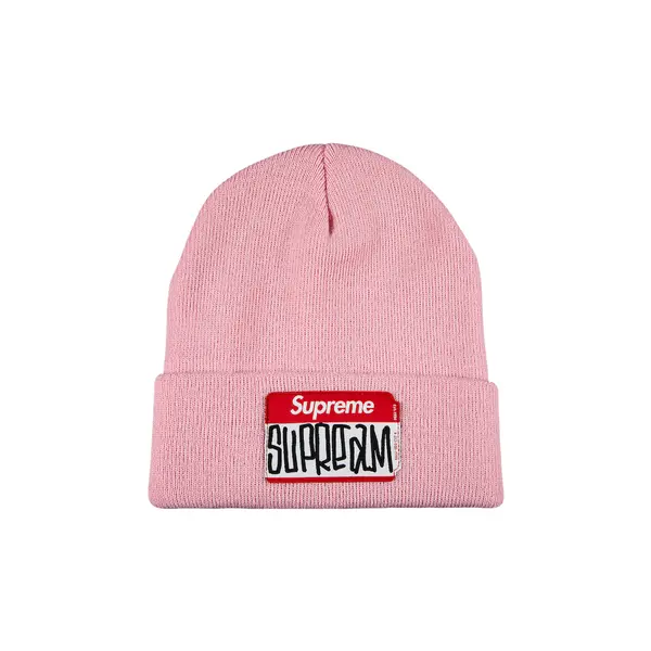 Supreme Gonz Nametag Beanie - Pink