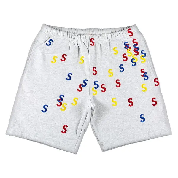 Supreme Embroidered S Sweatshort - Grey