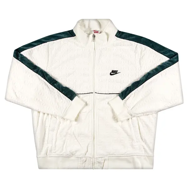 Supreme X Nike Velour Track Jacket White Editorialist