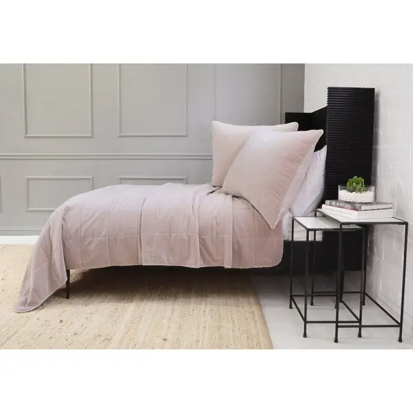 POM POM AT HOME Amsterdam Coverlet, Twin - Blush