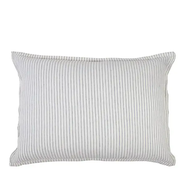 POM POM AT HOME Connor Sham, Standard - Ivory/denim