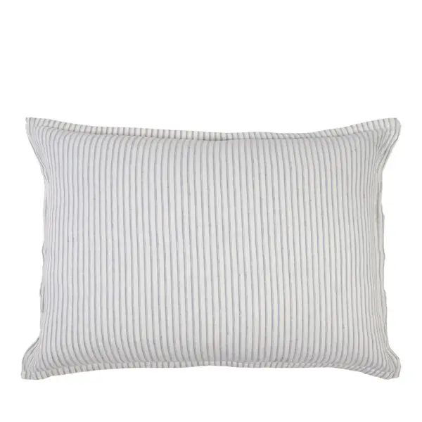 POM POM AT HOME Connor Sham, Standard - Ivory/denim