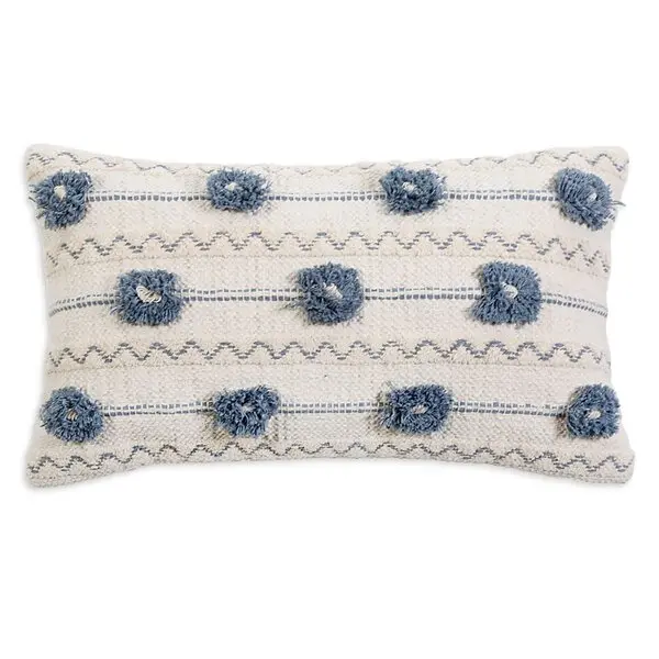 POM POM AT HOME Izzy Decorative Pillow - Ivory/denim