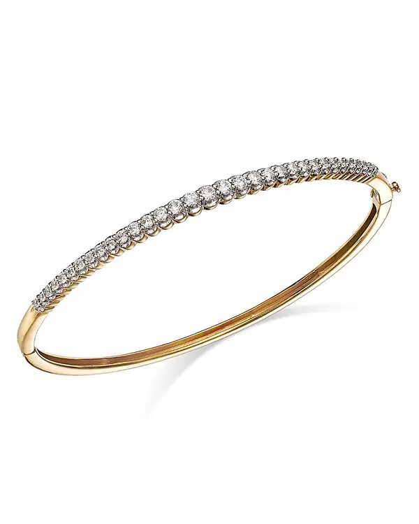Bloomingdale'S Diamond Bangle Bracelet - Gold
