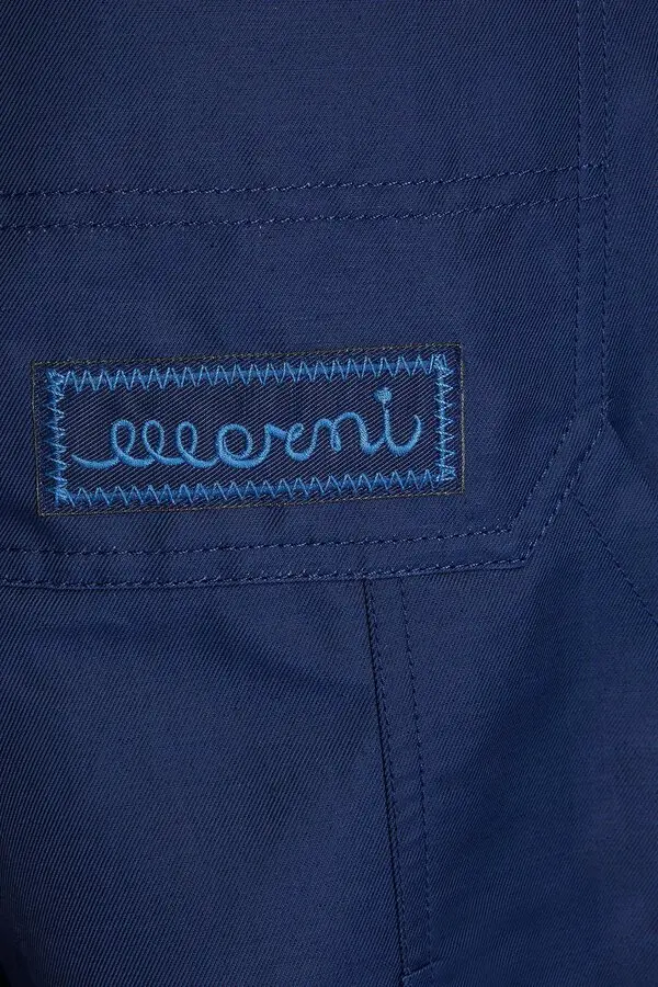 Marni Embroidered Satin-twill Straight-leg Pants