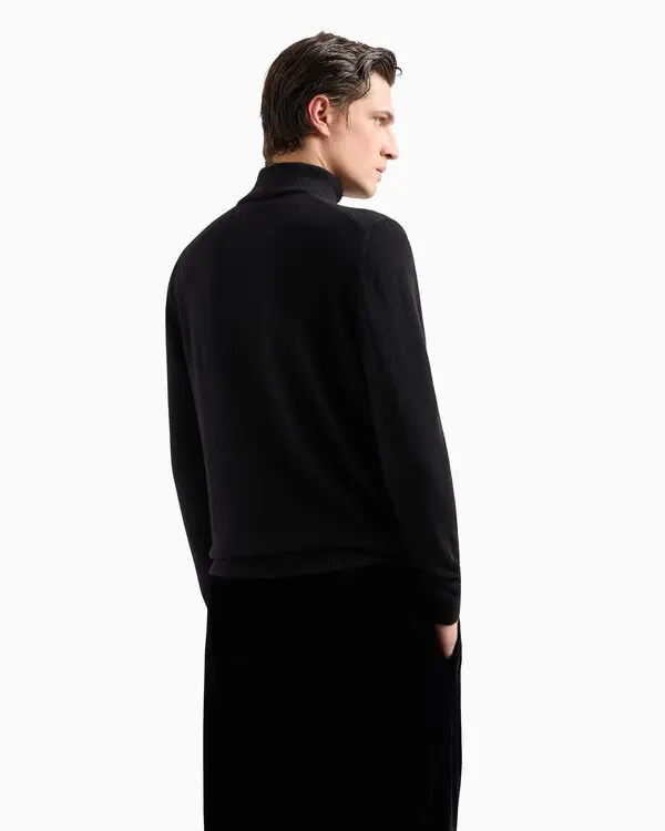 Giorgio Armani Cashmere Mock-neck Jumper - Black