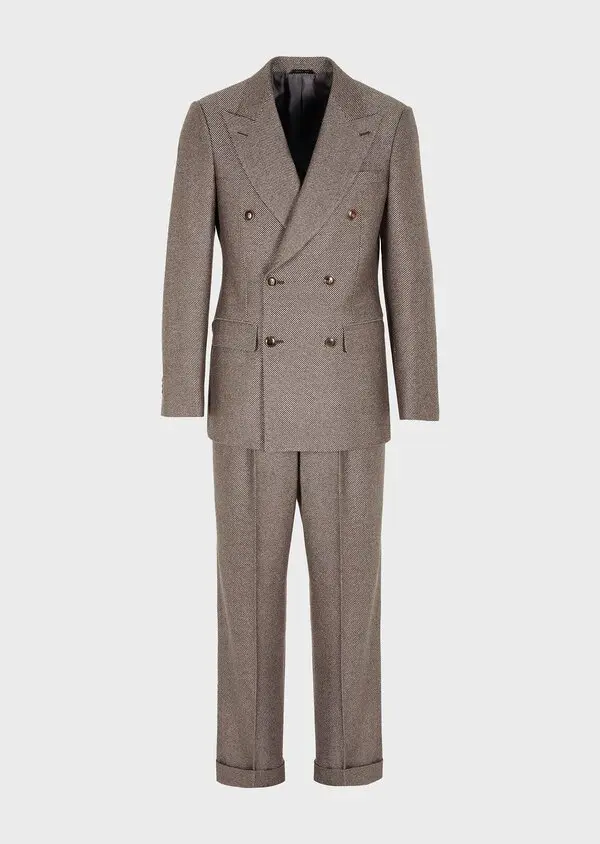 Giorgio Armani Royal Line Double-Breasted Cashmere And Silk Suit