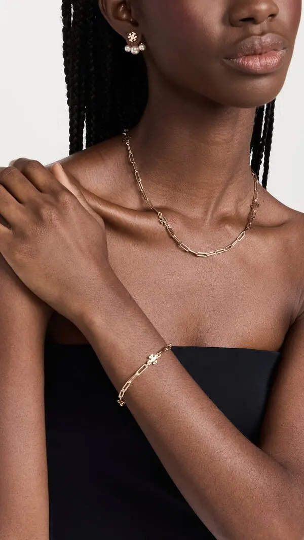 Tory Burch Good Luck Chain Necklace - Tory Gold
