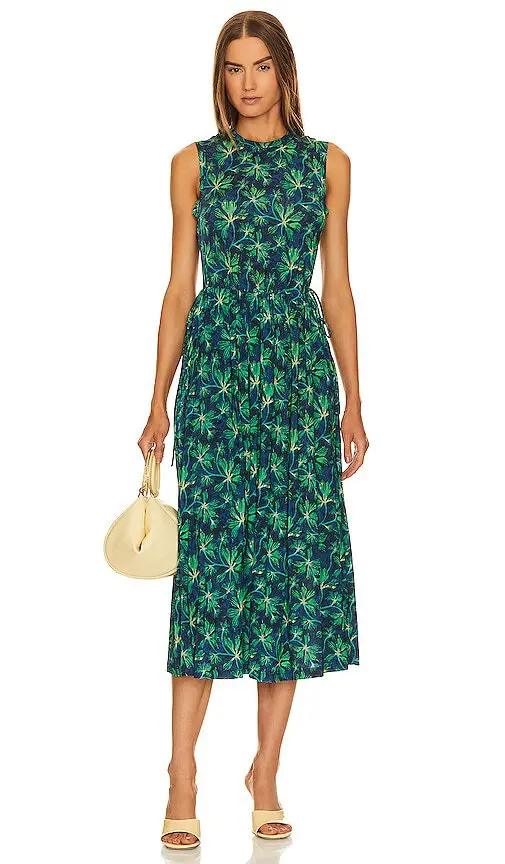Ulla Johnson Clea Dress In Green In Serpentine - 44% Off | Editorialist