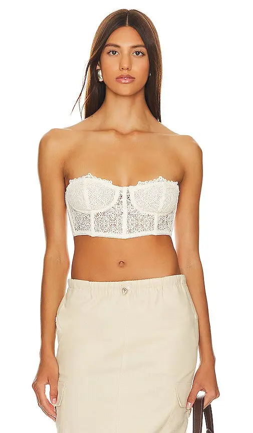Free People X Intimately Fp Madi Lace Corset In Ivory - 29% Off |  Editorialist