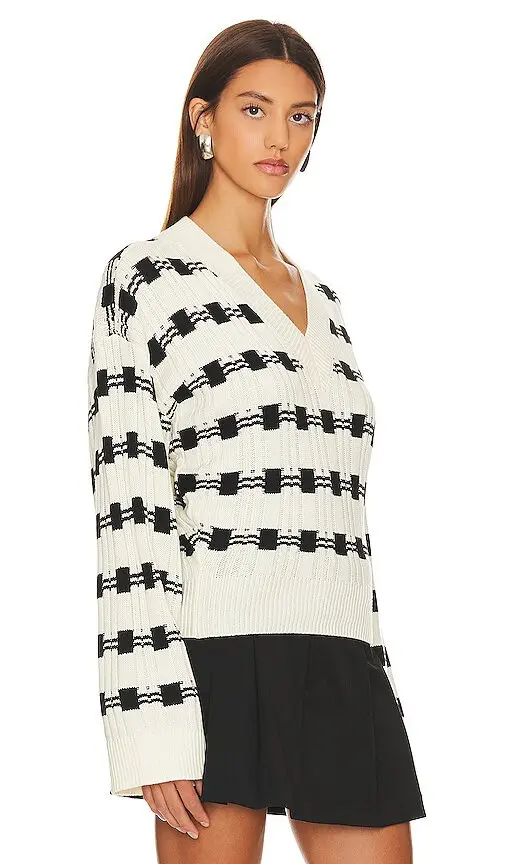 L'academie Evran Check Sweater