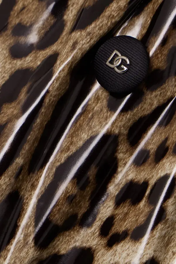 Dolce & Gabbana Leopard-print Coated-canvas Trench Coat - Animal Print