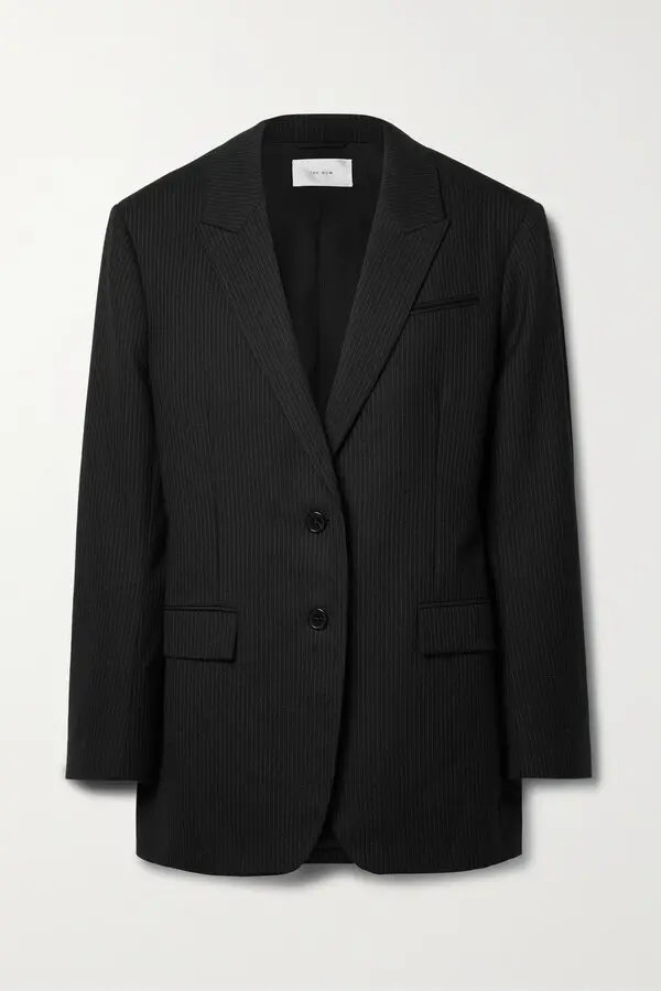 THE ROW Laudonia Pinstriped Wool Blazer