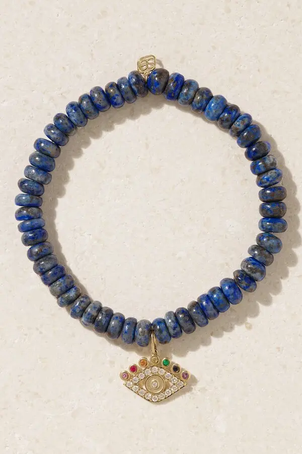 SYDNEY EVAN Evil Eye Charm Bracelet