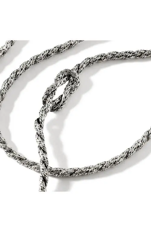John Hardy Sterling Love Knot Chain Necklace