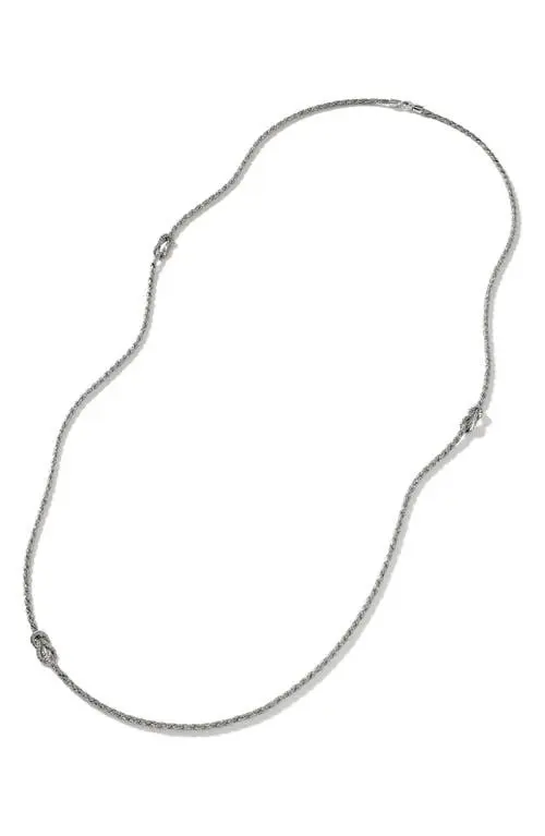 John Hardy Sterling Love Knot Chain Necklace