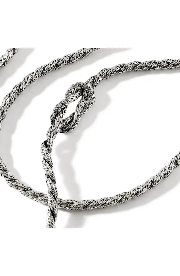 John Hardy Sterling Love Knot Chain Necklace