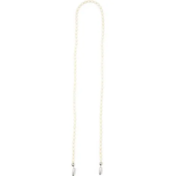 OSSA Wood Beaded Crossbody Strap - Bone