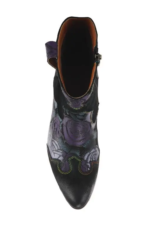 SPRING STEP SHOES Lady Luck Western Bootie - Purple Multi