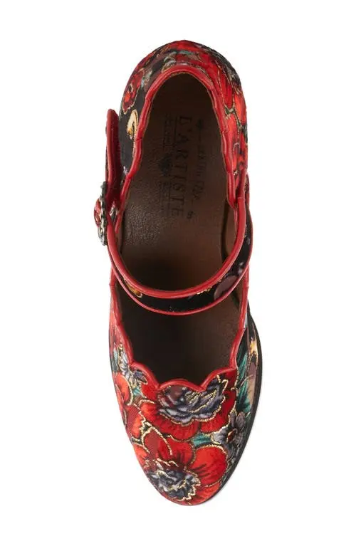 SPRING STEP SHOES Adodora Pump - Red Multi