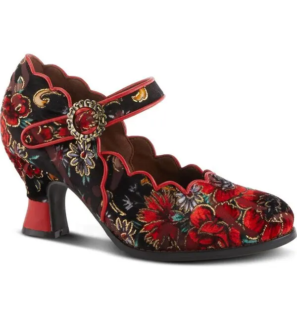 SPRING STEP SHOES Adodora Pump - Red Multi