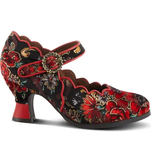SPRING STEP SHOES Adodora Pump - Red Multi