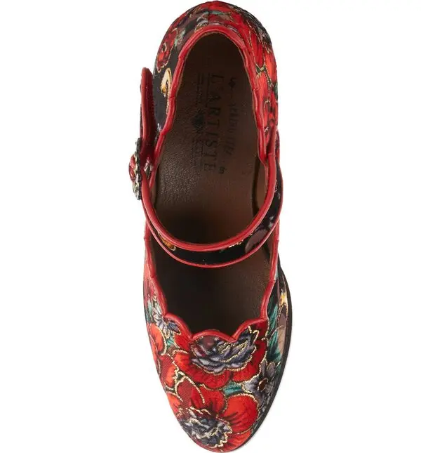 SPRING STEP SHOES Adodora Pump - Red Multi